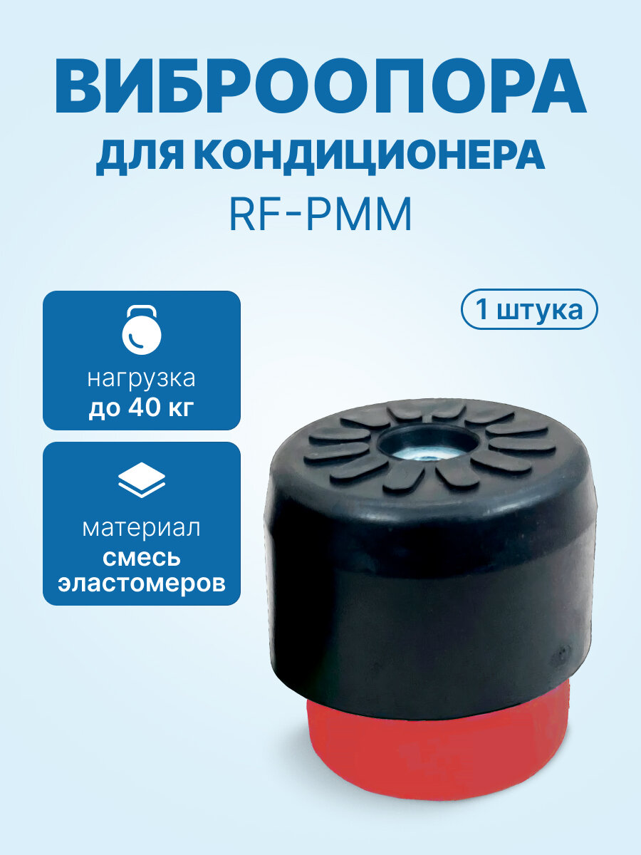Антивибрационная опора RF-PMM (нагрузка до 40 кг, красная)