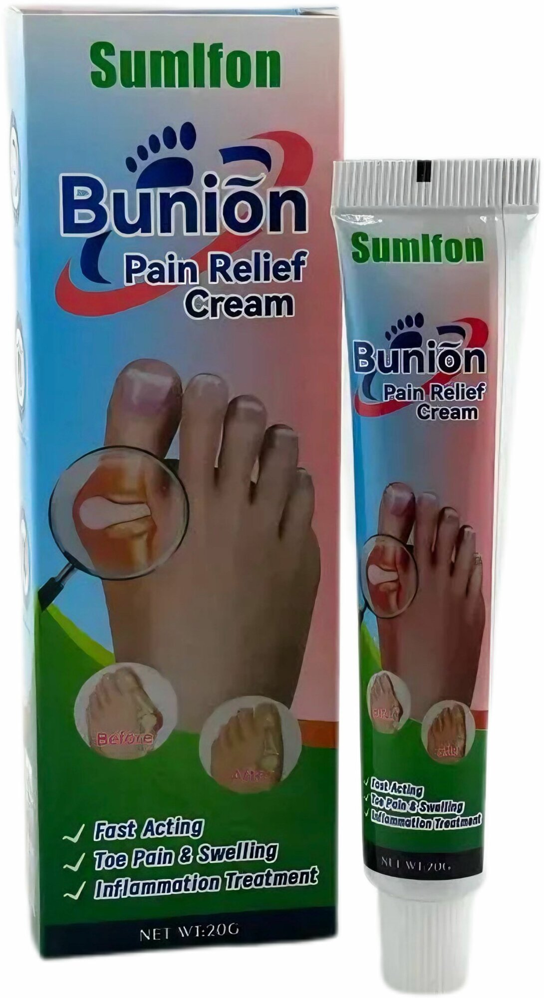 Sumifun Крем для снятия боли при бурсите, 20 мл