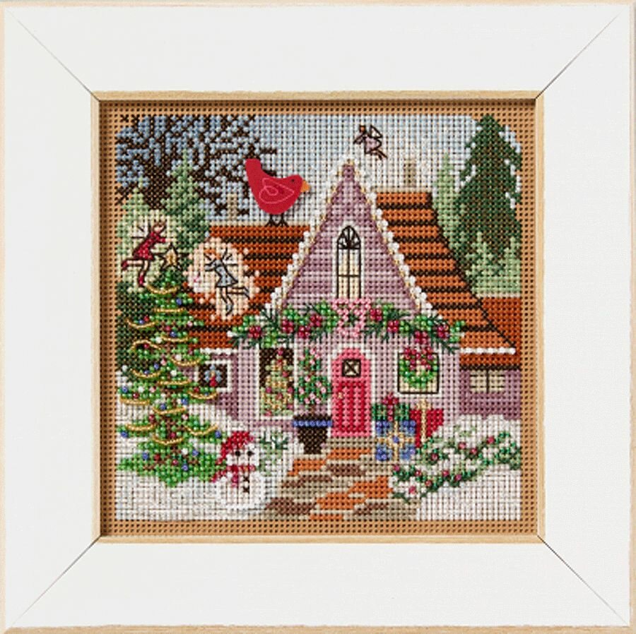 Набор для вышивания Festive Fairy Cottage (13 x 13 см.) / Mill Hill MH142533