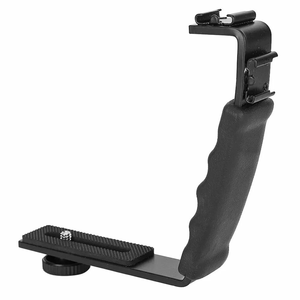 Держатель для вспышки DV, кронштейн для камеры, L-образная стойка, двусторонняя подставка, крепление для LED-лампы