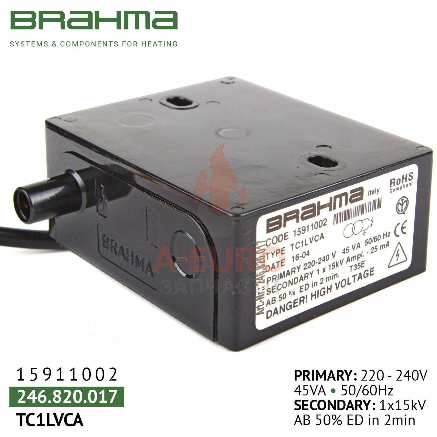 Трансформатор Brahma TC1LVCA, 15911002
