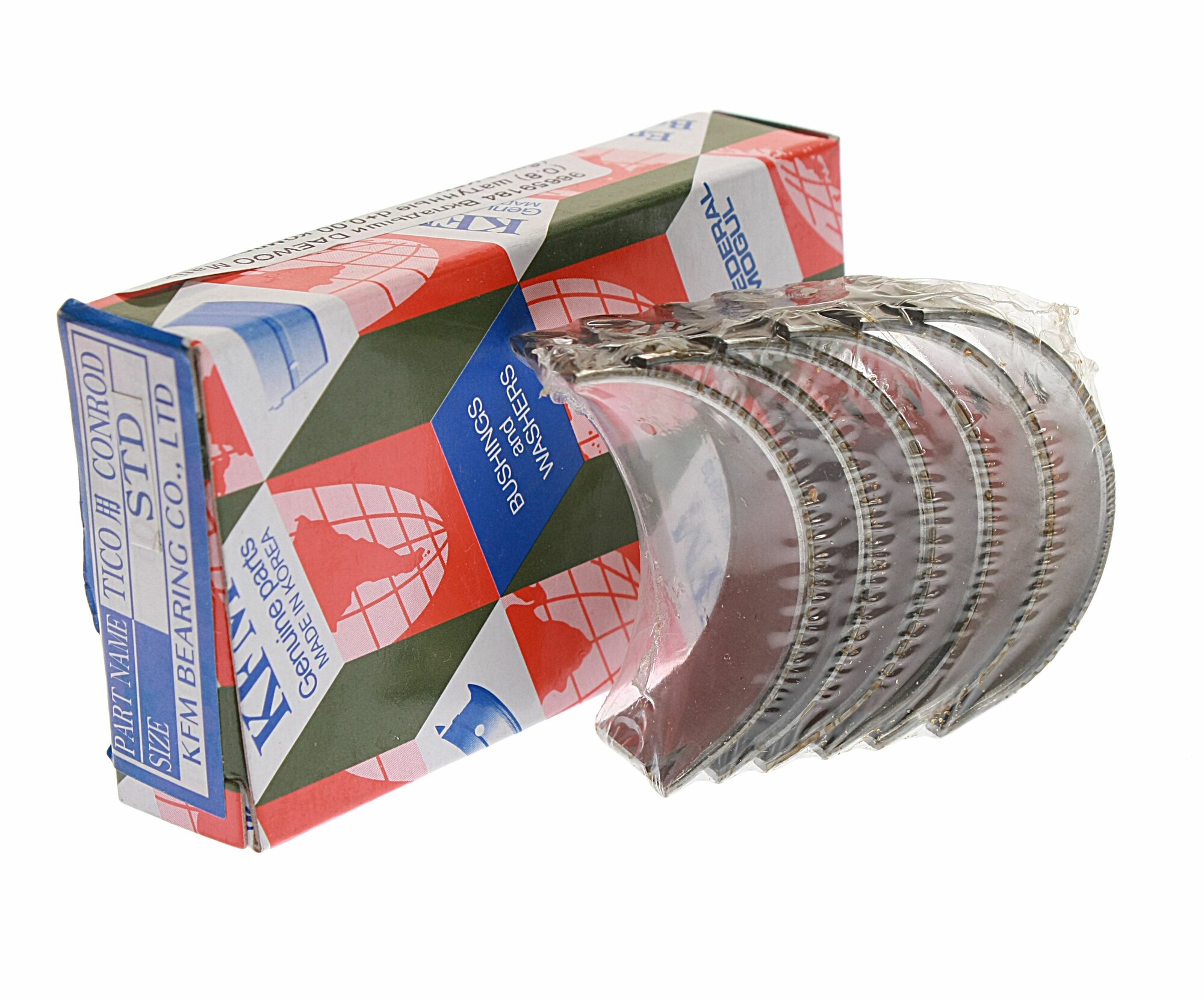 Вкладыши DAEWOO Matiz (0.8) шатунные d+0.00 комплект (6шт.)