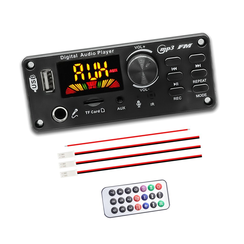 Усилитель 2x50W с Bluetooth 5.0 и MP3 декодером