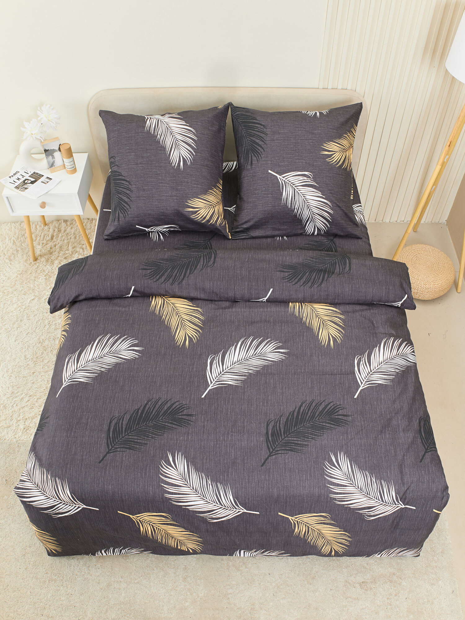 Постельное белье 1,5 спальное PERSONA HOME, комплект полуторный полисатин, наволочки 70х70 - 2шт