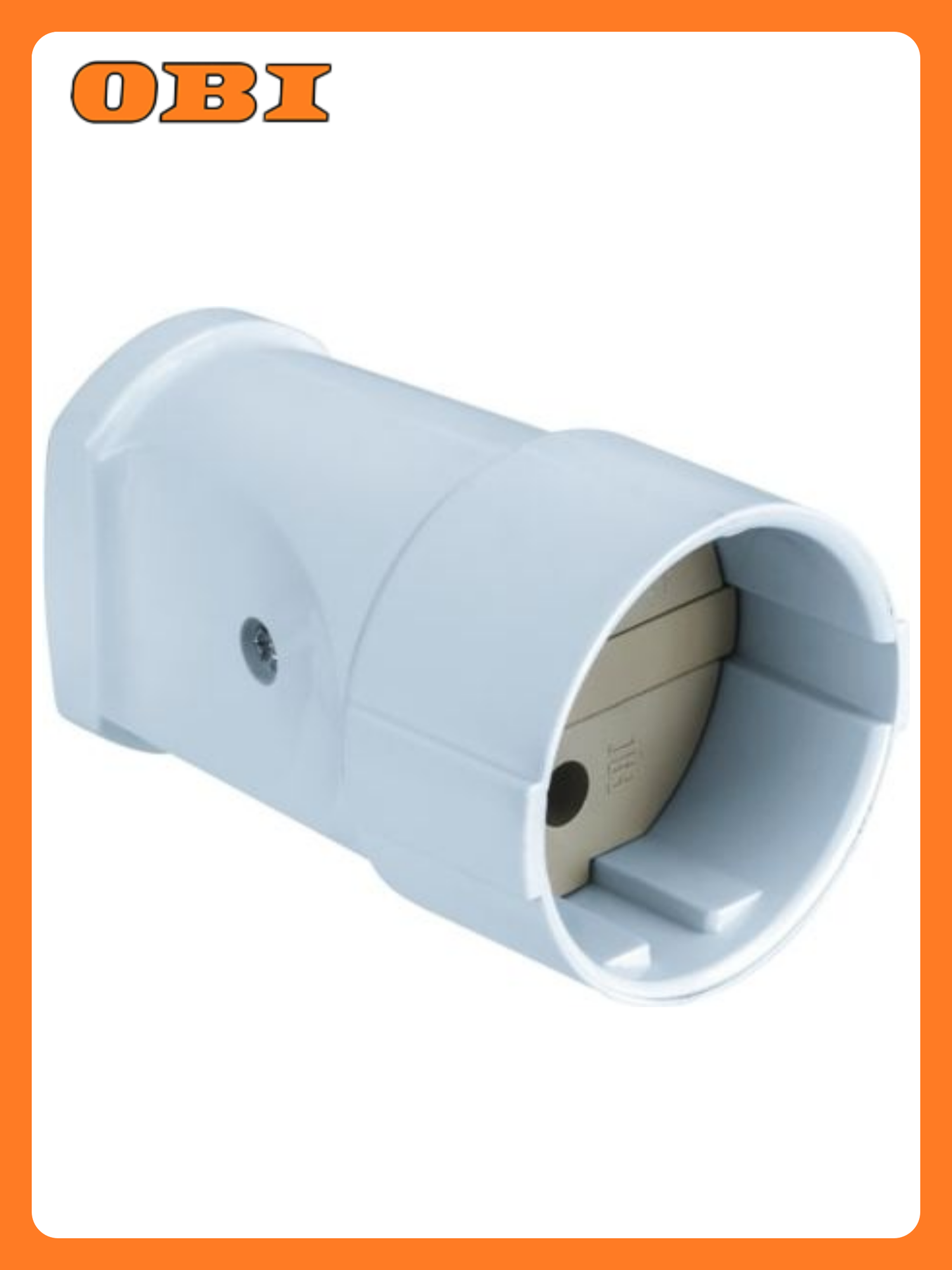 Розетка прямая переносная NAVIGATOR б/з белая