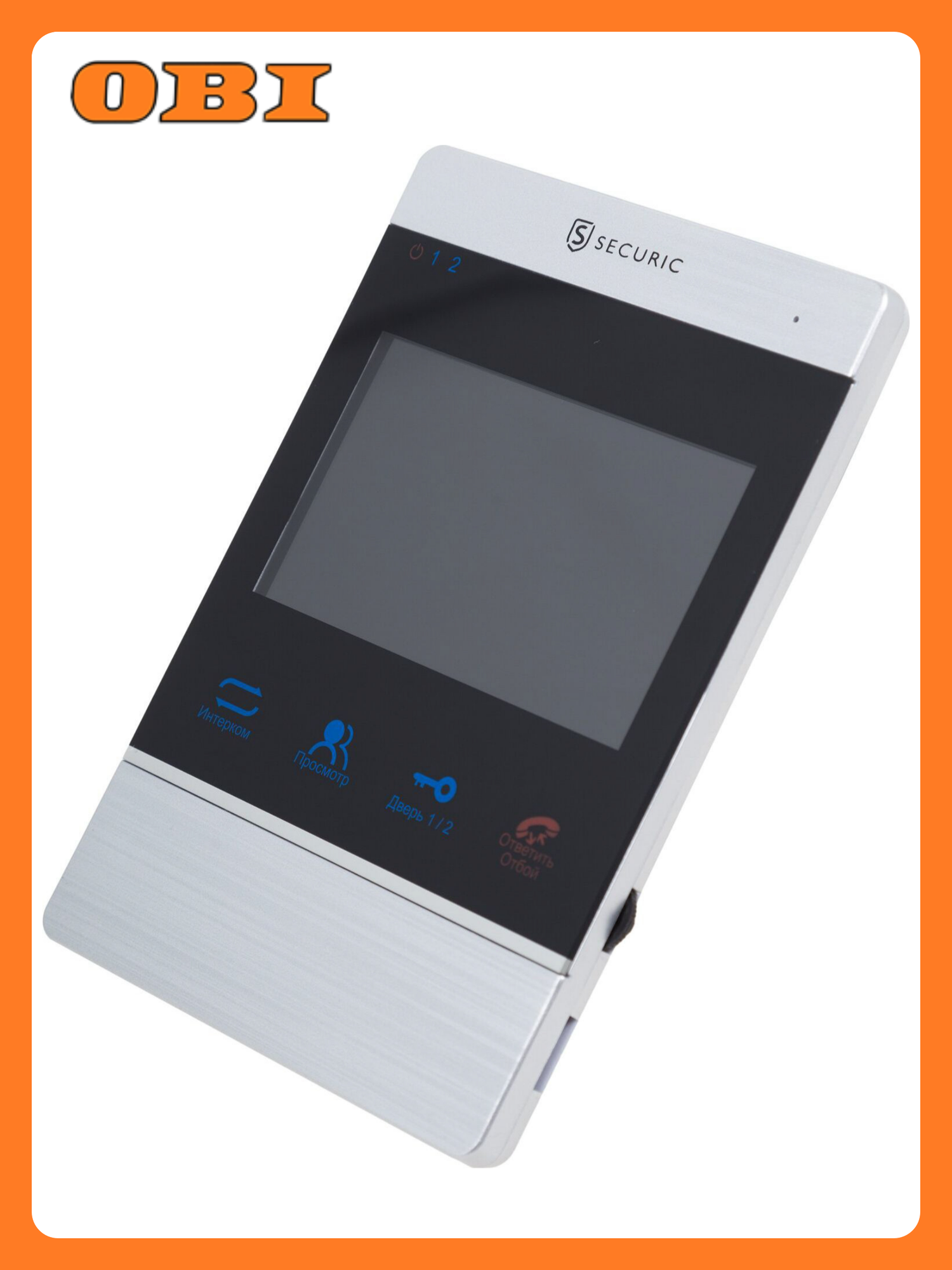 Видеодомофон SECURIC AC-332, сенсорный экран, AHD, 4,3", серый