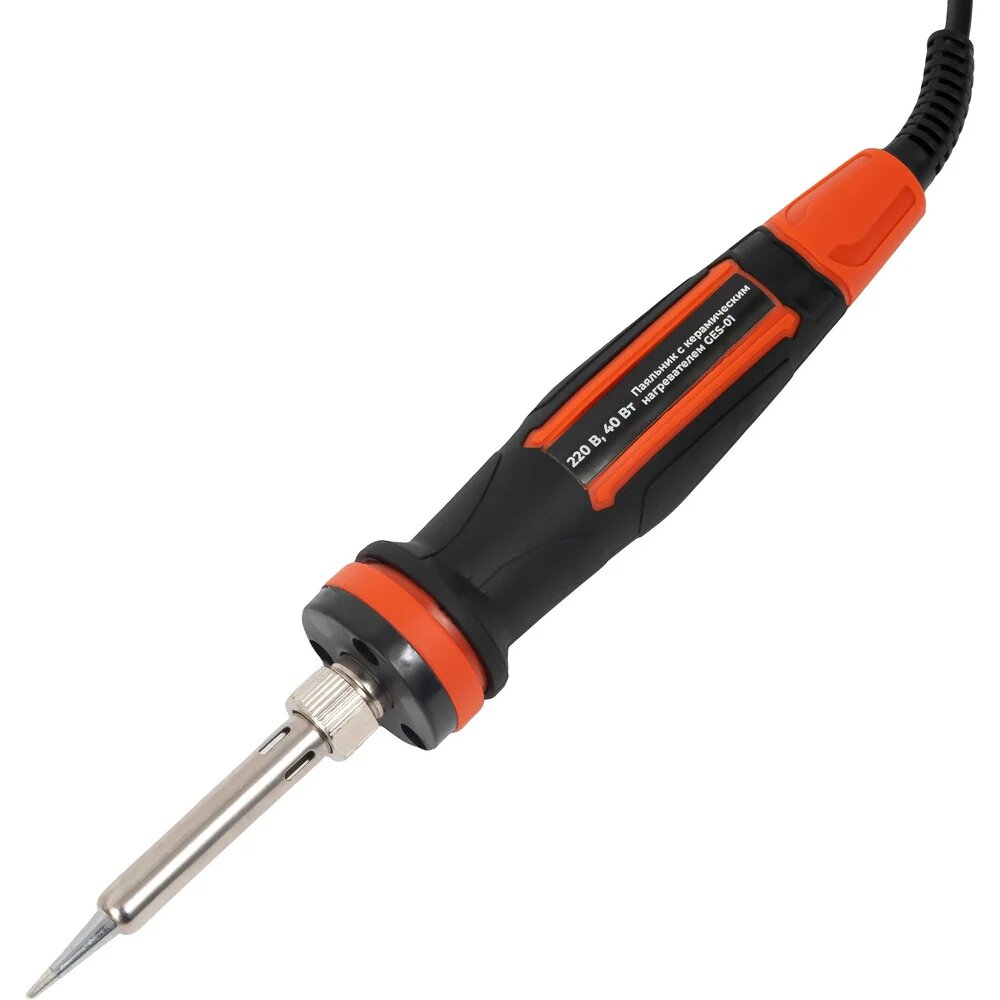 Паяльник Gigant с керамический нагревателем 40Вт GES-01, для подавляющего большинства задач ремонту пайке