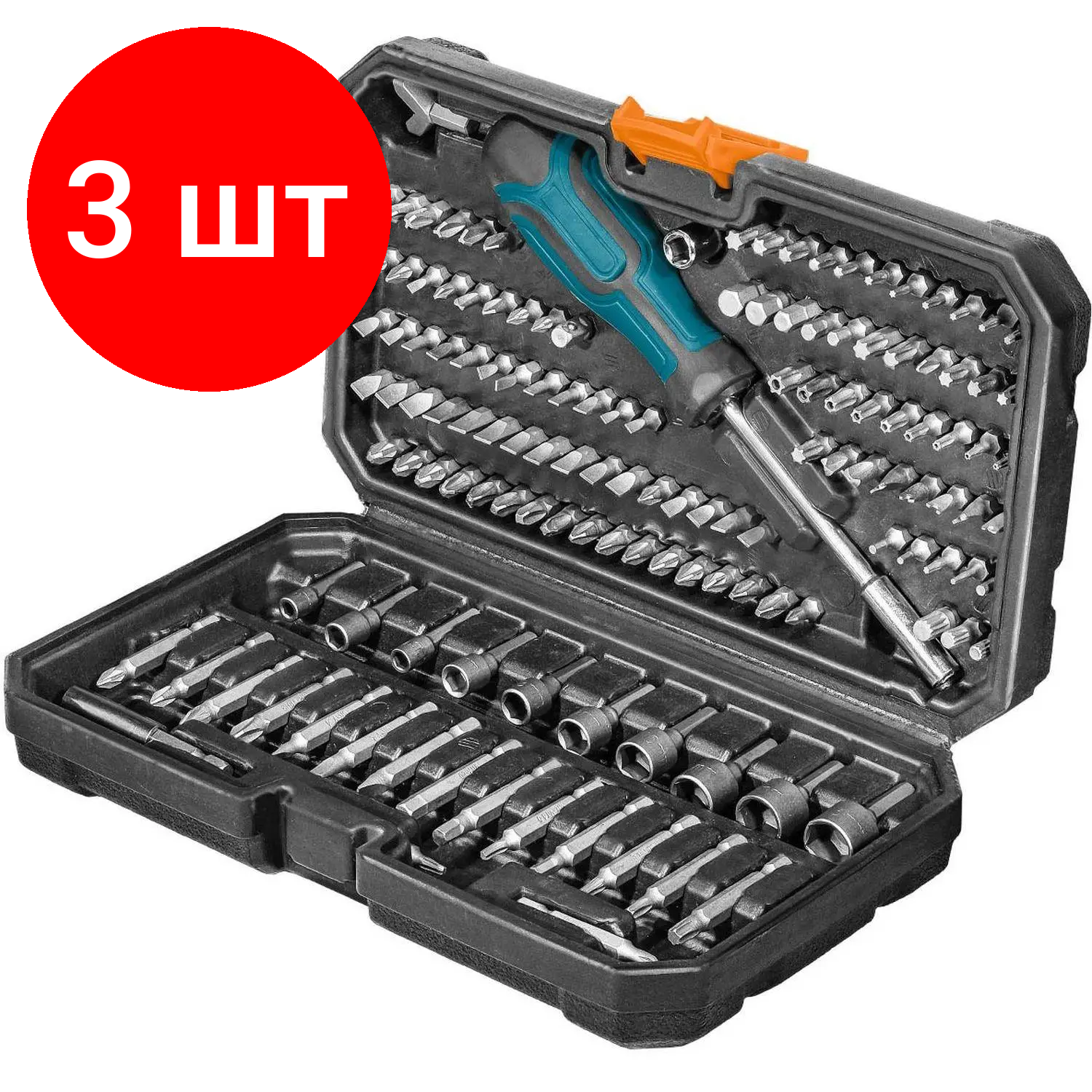 Комплект 3 упаковок, Набор инструмента ручного Bort BTK-138 (93418552)