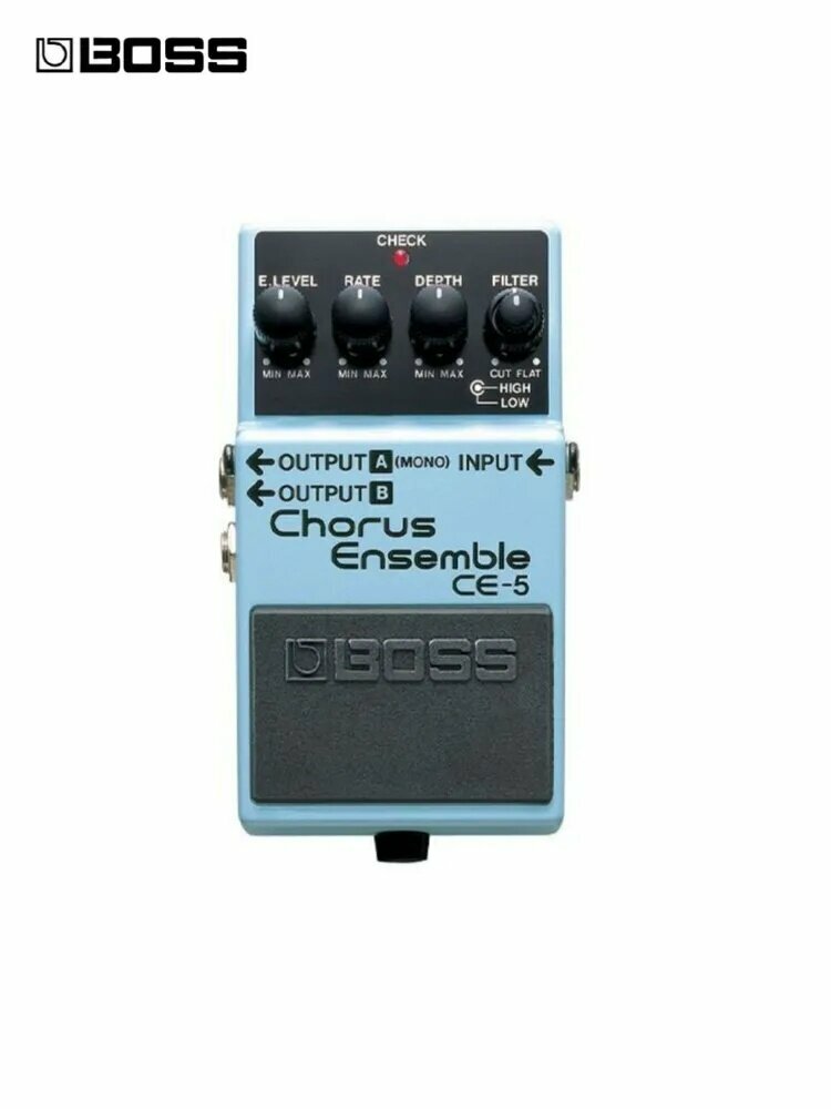 BOSS CE-5 Chorus Ensemble Стерео хорус-педаль для гитары (фильтры High/Low Cut, 4 режима, компактный дизайн)