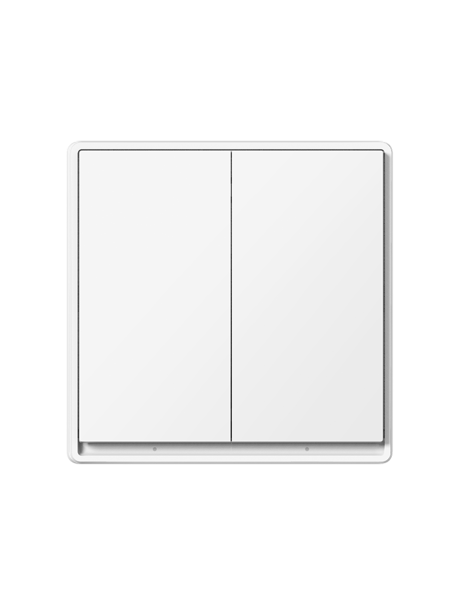 Умный выключатель двухклавишный без нейтрали Aqara E1 QBKG39LM