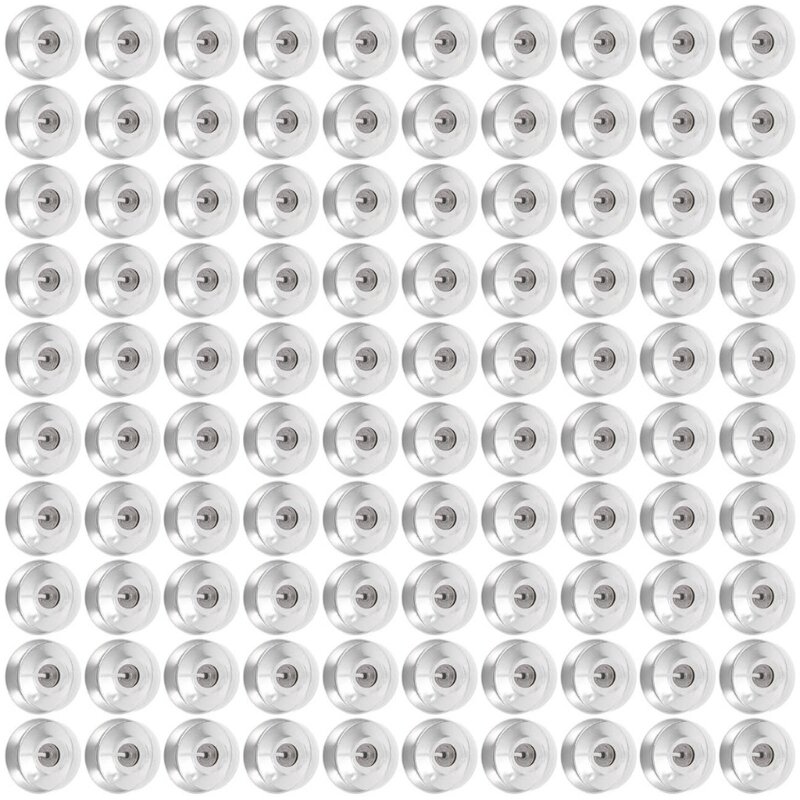 100шт Формочек Для Свечей Tealight и 100шт Фитилей для Свечей своими руками