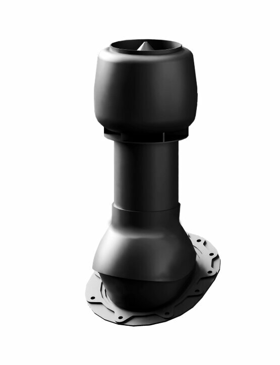 Комплект вентиляции скат технониколь 125/160 Черный для металлочерепицы