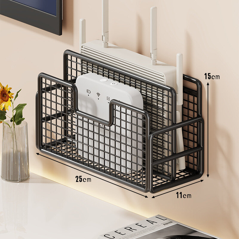 Стойка для роутера, коробка для хранения WiFi, настенная полка, держатель для ТВ-приставки без сверления