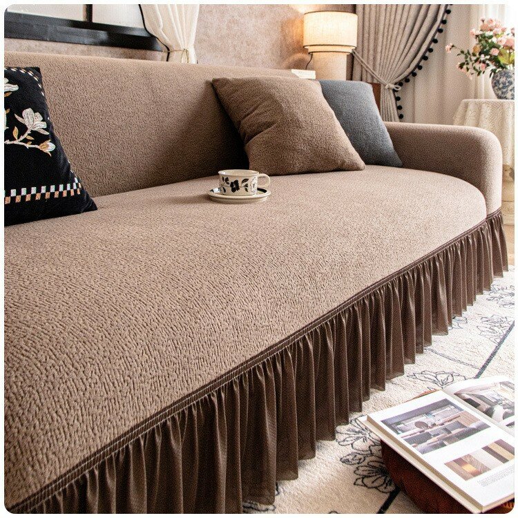 Винтажный высококачественный чехол для дивана, полное покрытие, универсальный, плюшевый, зимний, утолщенный, устойчивый к кошкам, новый чехол для дивана 2026 года