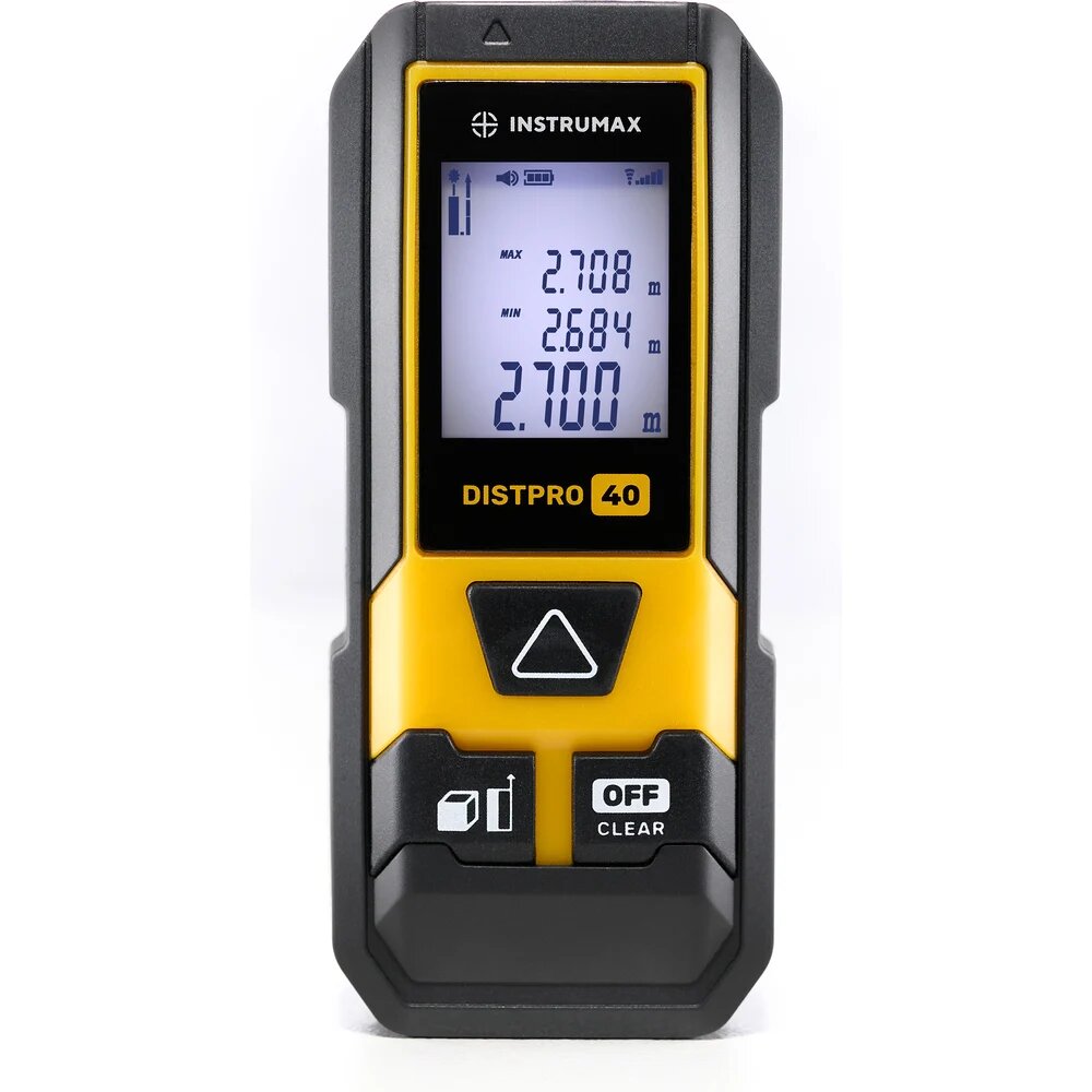 Лазерный дальномер INSTRUMAX DISTPRO 40 IM0164 ударопрочный корпус, функция Пифагора, расчёт объёма
