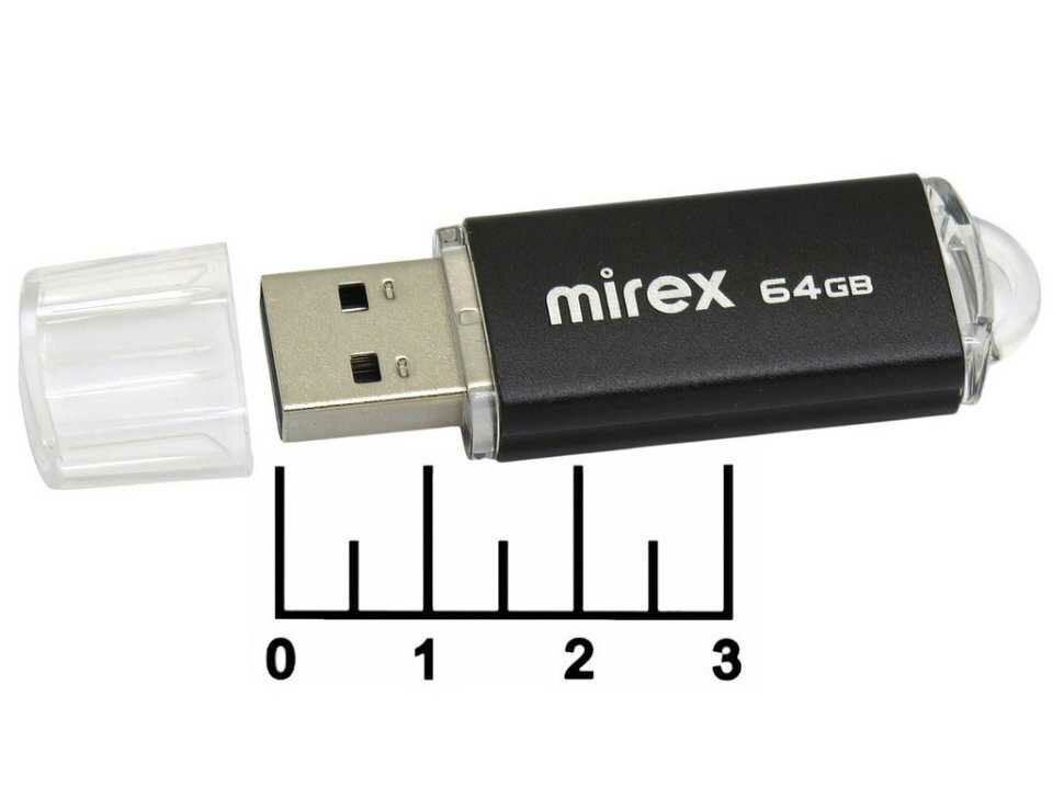 Flash USB 2.0 64Gb Mirex Unit (черная)