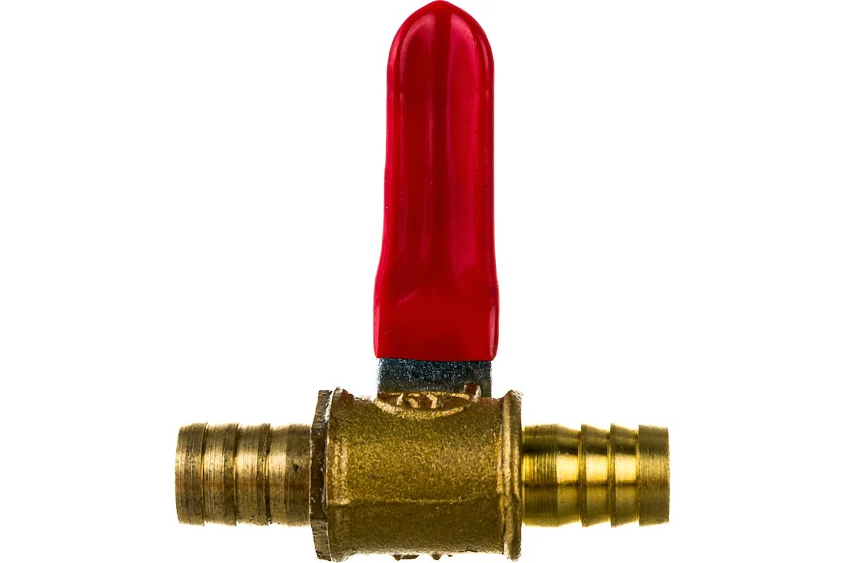 Pegas шаровой кран латунь пневматический елочка под шланг 10x10 мм 4412 высокого класса