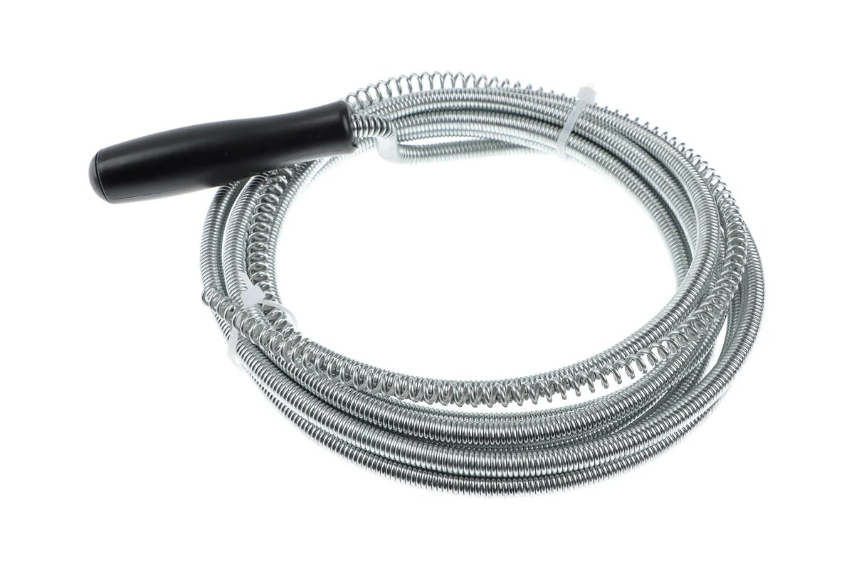 Рокот металлический трос для прочистки труб 6 мм, длина 3 м, код 669-385, бытовой