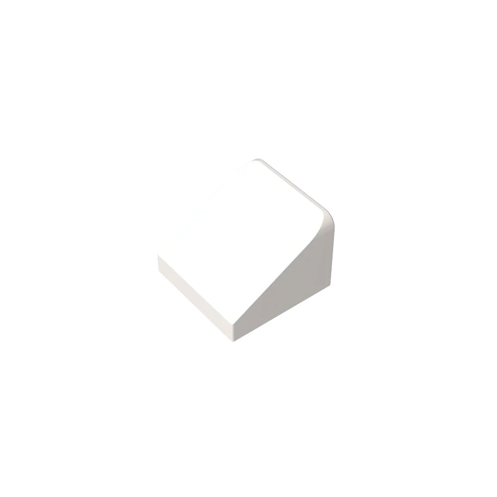 Gobricks пластиковый блок 1x2/3, Белый (090)