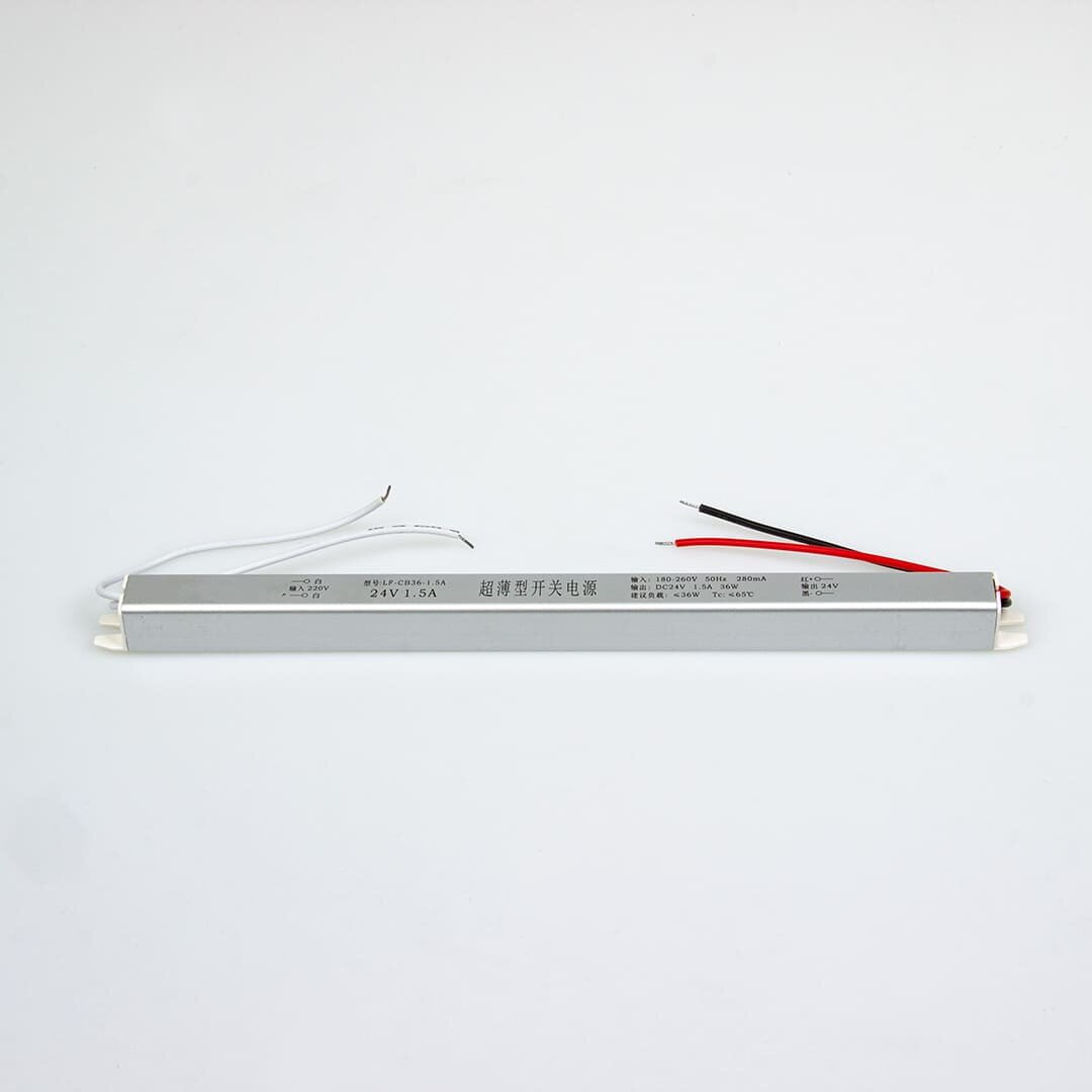 Блок питания LB36-24 (24V, 36W, 1.5A, IP40, для световых коробов)