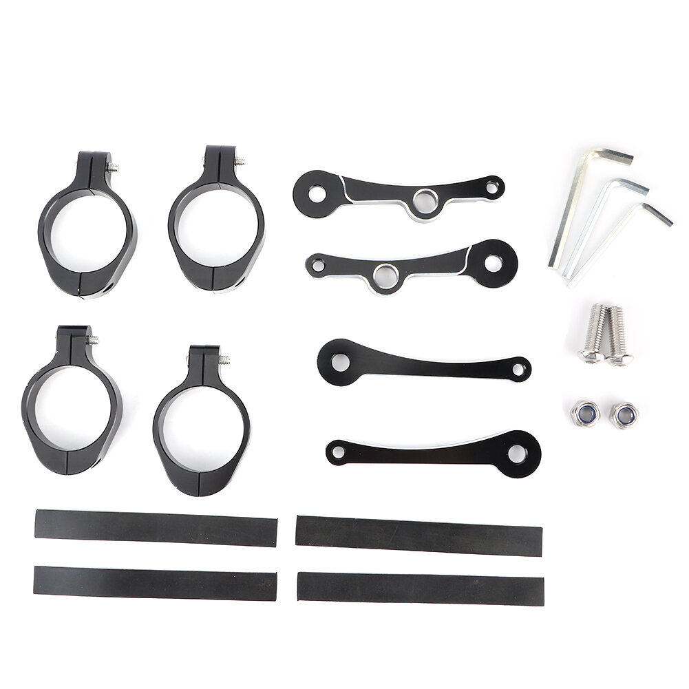 Кронштейн крепления фары мотоцикла (1.5-1.6 дюйма), зажим на вилочную трубку, для сигнала поворота/фары, черный, для Yamaha