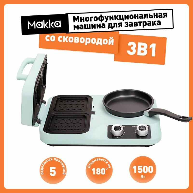 Машина для сэндвичей, со сковородой и антипригарным покрытием