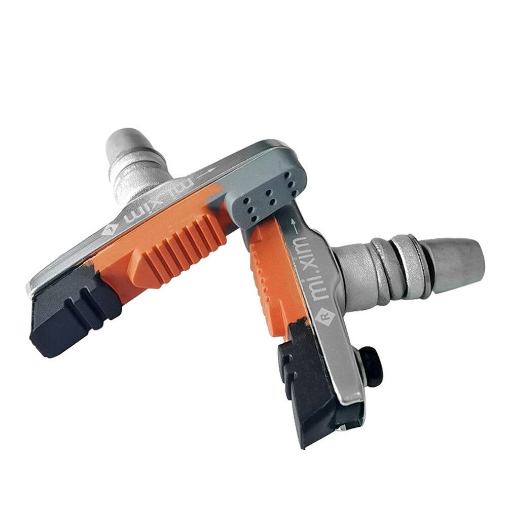 Mi.xim 1 пара велосипедных тормозных колодок, блоки V-образных тормозов с шестигранной гайкой и прокладками 55 мм для горного велосипеда, шоссейного велосипеда, складного велосипеда