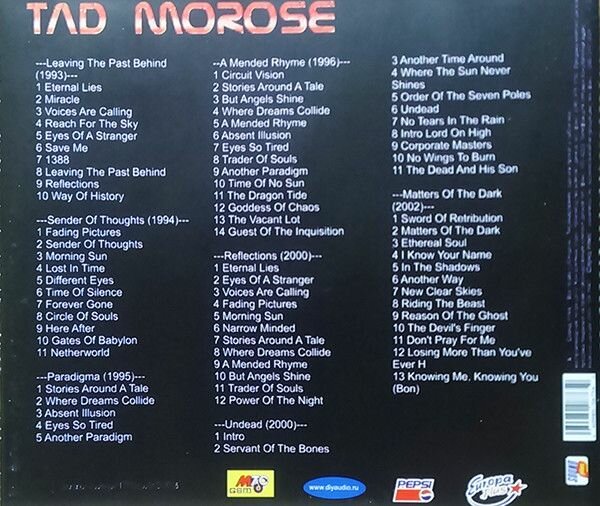 Tad Morose. MP3 (RU, диск) CD-R — фото 1
