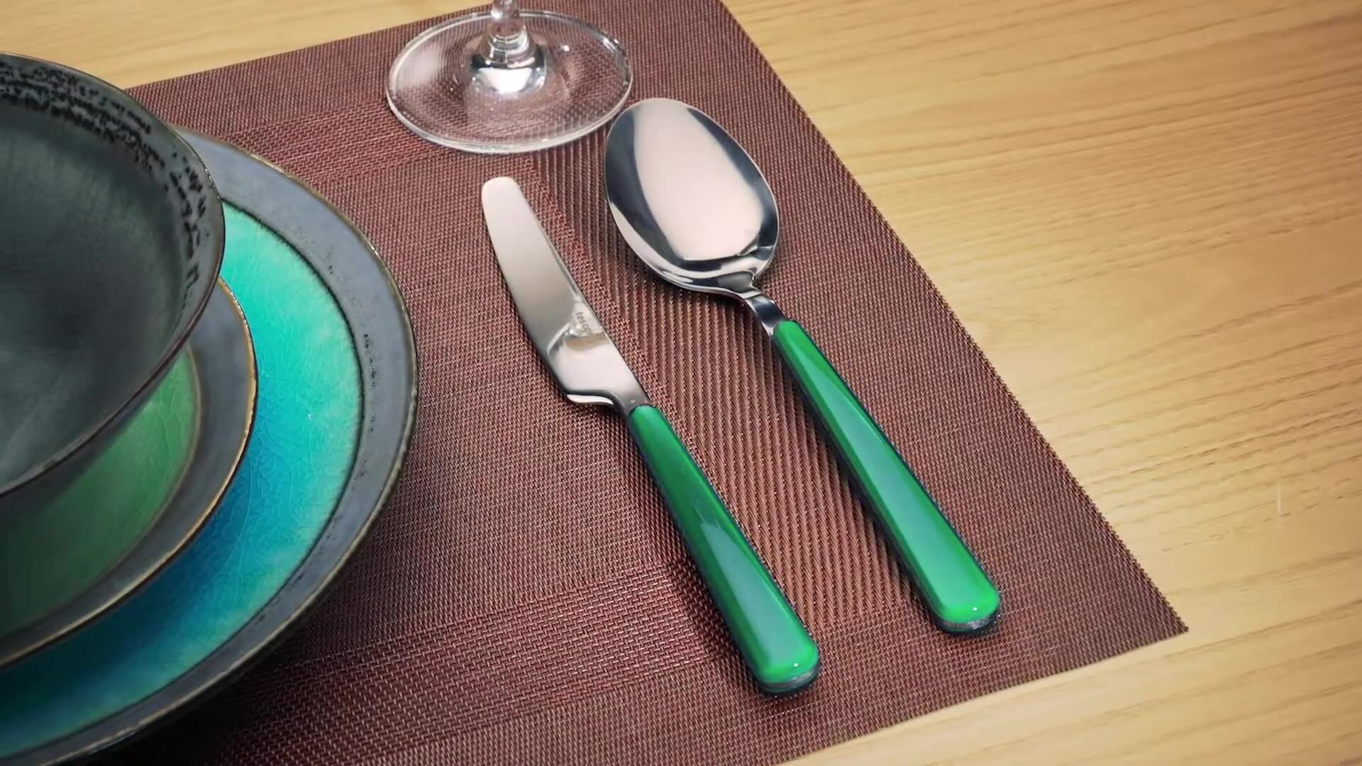 Столовый нож Tescoma FANCY HOME, изумрудный, нержавеющая сталь