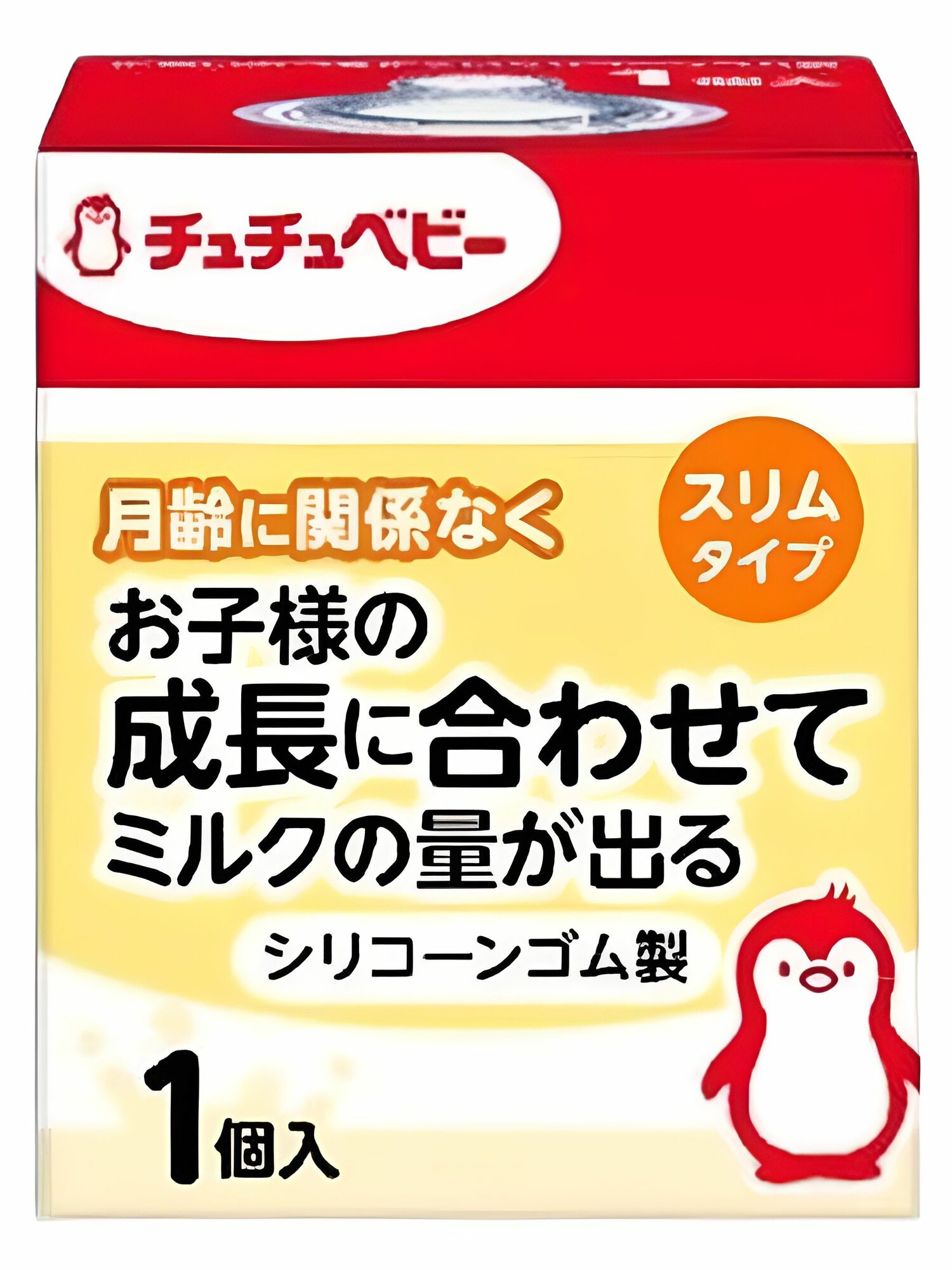 Chu Chu Baby Сменная силиконовая соска для бутылочки (узкое горлышко), 1 шт, Япония