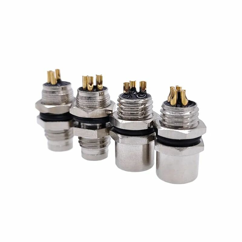 1 шт. M8 панель заднего монтажа разъем датчика фланцевое гнездо резьбовое соединение мужской женский тип A 3 4Pin