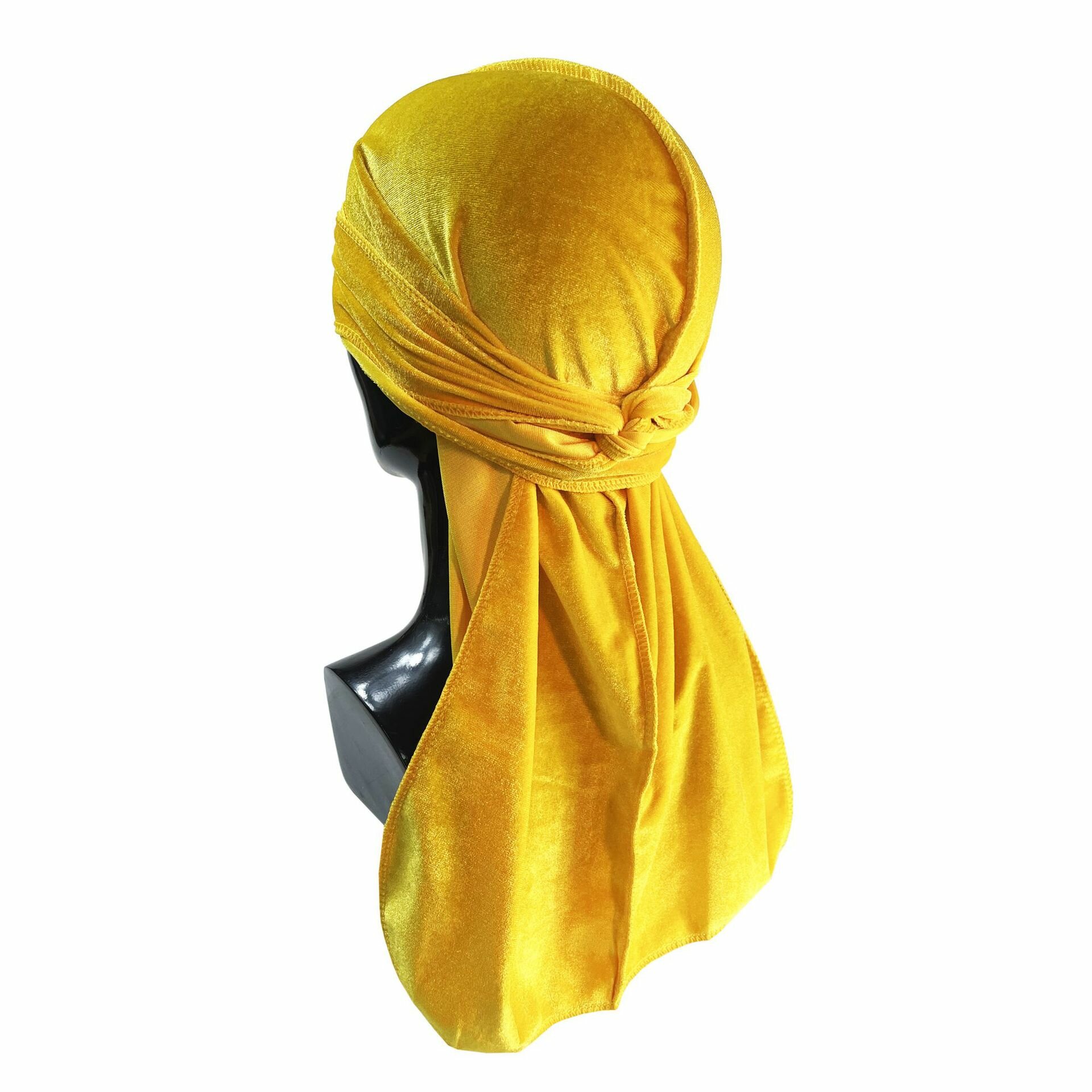 Шляпа "Золотая бархатная", регулируемая, желтая