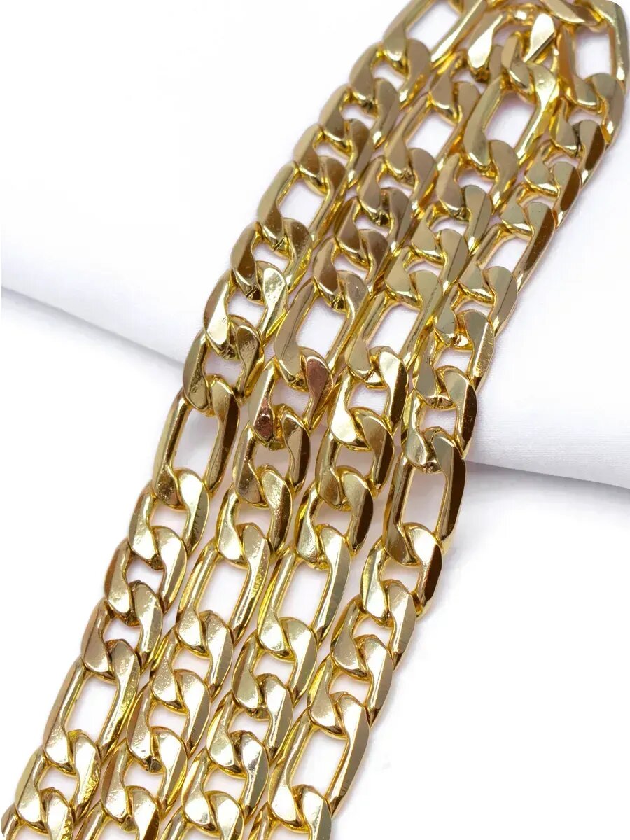 8432 Цепь авторская люкс в стиле Cartier позолоченная 50 см