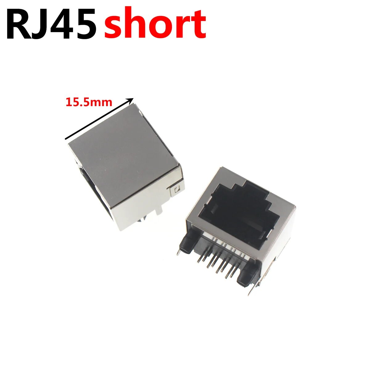 RJ45 короткий разъем Ethernet 1p, 20шт