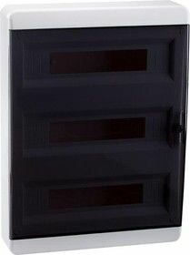 Бокс навесной ЩРН-П 54 IP40 прозрачная черная дверца OptiBox P-BNK-2-54-IP40 КЭАЗ щрнп 117935