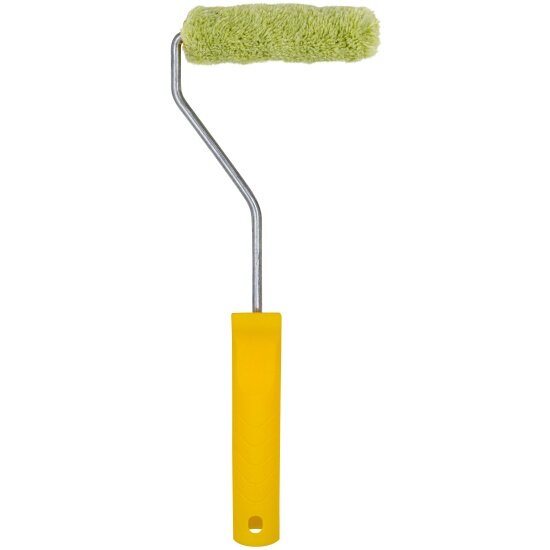 Мини-валик малярный Ремоколор с рукояткой Синтэкс , фасадный, ось 6мм, D15мм, 100мм, 06-1-501