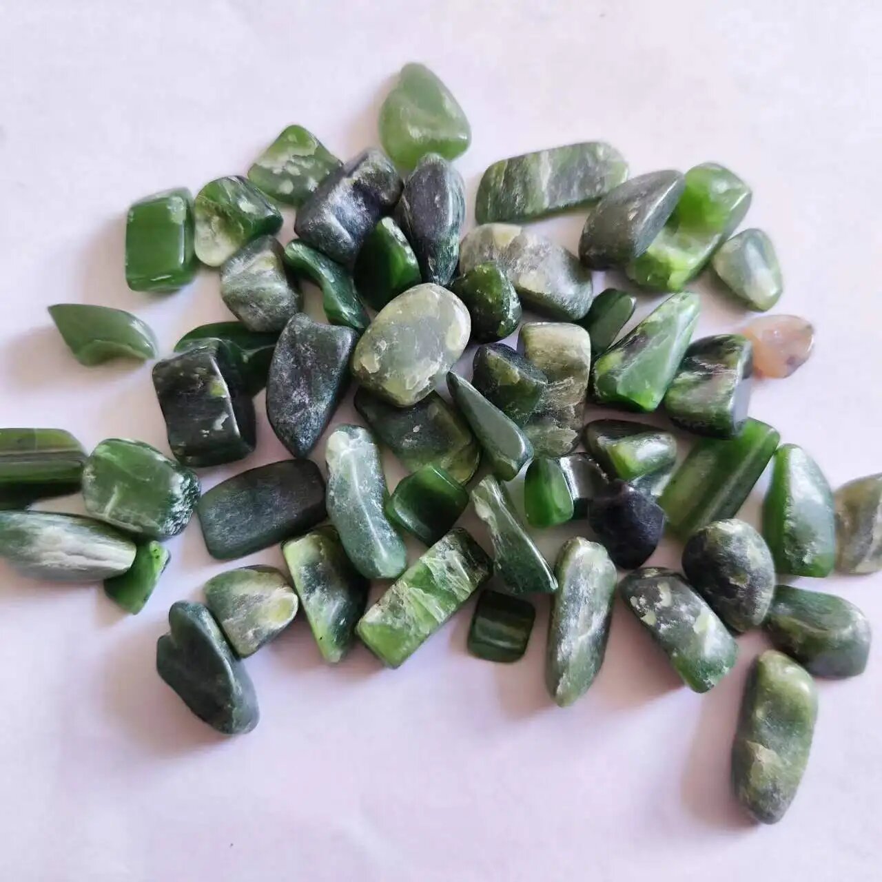 Полированный зеленый яшма для декора