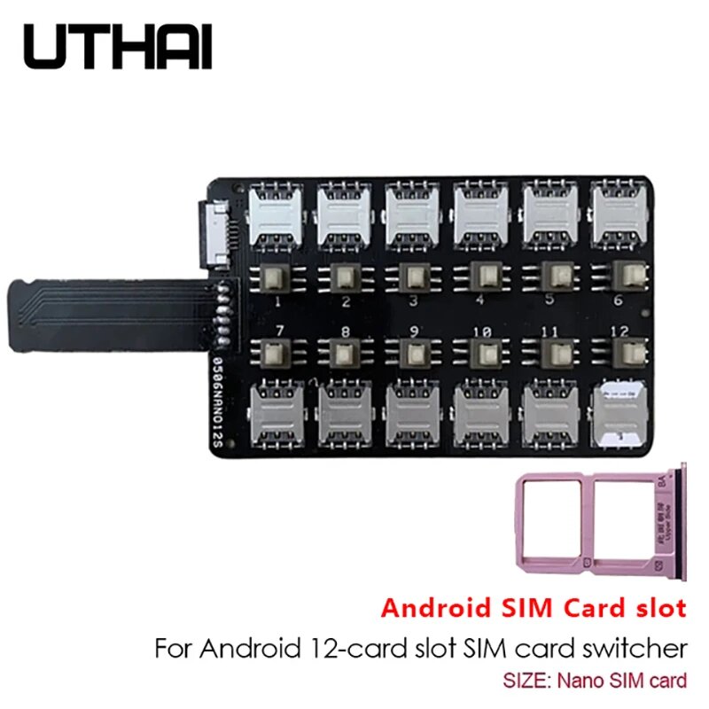 T13 12 слот для SIM-карты адаптер мульти-SIM кардридер для Android смартфона мини-SIM T13-Android-12
