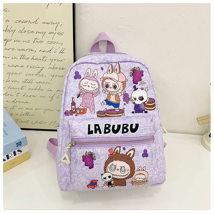 Рюкзак детский LABUBU для детского сада, мультяшный дизайн, для мальчиков и девочек 2-6 лет (Ранец дошкольный, Сумка для обуви)