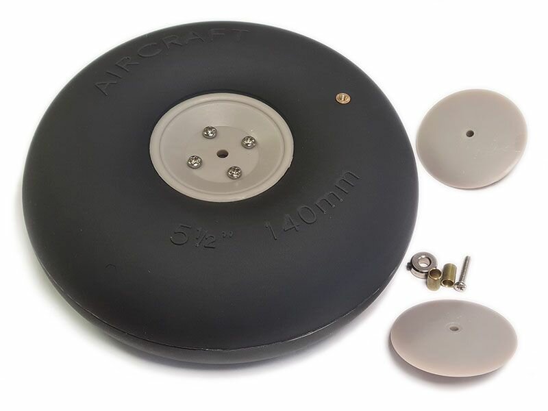 Надувное резиновое колесо (дутик) Haoye 4.0" 102x4.1x36 мм. для радиоуправляемых авиамоделей HY006-03801