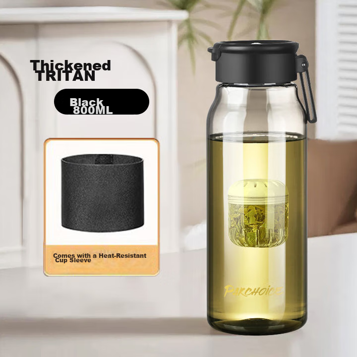 PAKCHOICE Magnetic Tea Infuser Cup, Tea-Water Separation Magnetic Cup, Tritan Large Capacity Tea Infuser Cup, Portable Car Water Cup