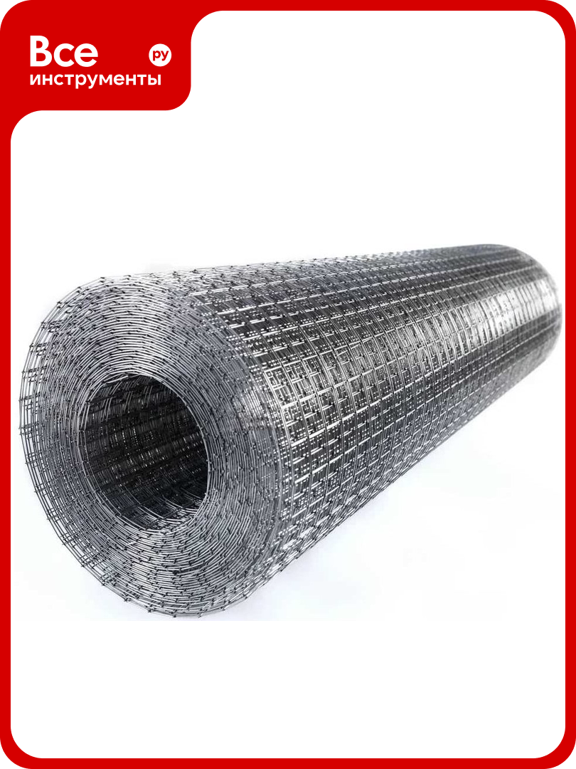 Сварная сетка ООО "мсет" 55x55х1.5 мм, 1.8x45 м, оцинкованная 0-000002866