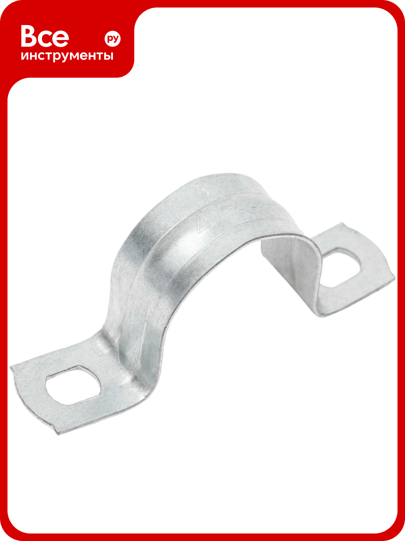 Скоба металлическая Gigant двухлапковая СМД 25-26 мм с/о оцинк. 100шт GMB-2/2526O, предназначена