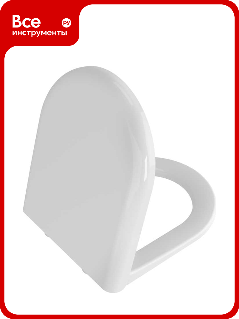 Сиденье для унитаза Vitra Zentrum 94-003-001 надежной конструкции, овальное, микролифт, крепление из ABS/металла