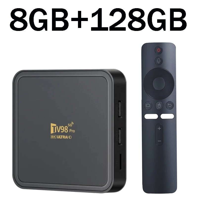 CLIBABIQBOX TV98 Pro ТВ приставка Android 14 8ГБ 128ГБ tv98pro8gb128gb