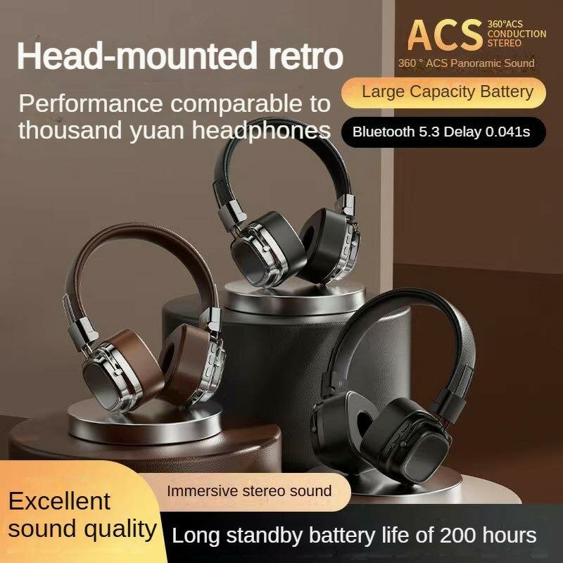 Оголовье Bluetooth-гарнитуры MarshaII Retro2 RGB Illuminated Bluetooth V5.3 Retro Wireless Headset