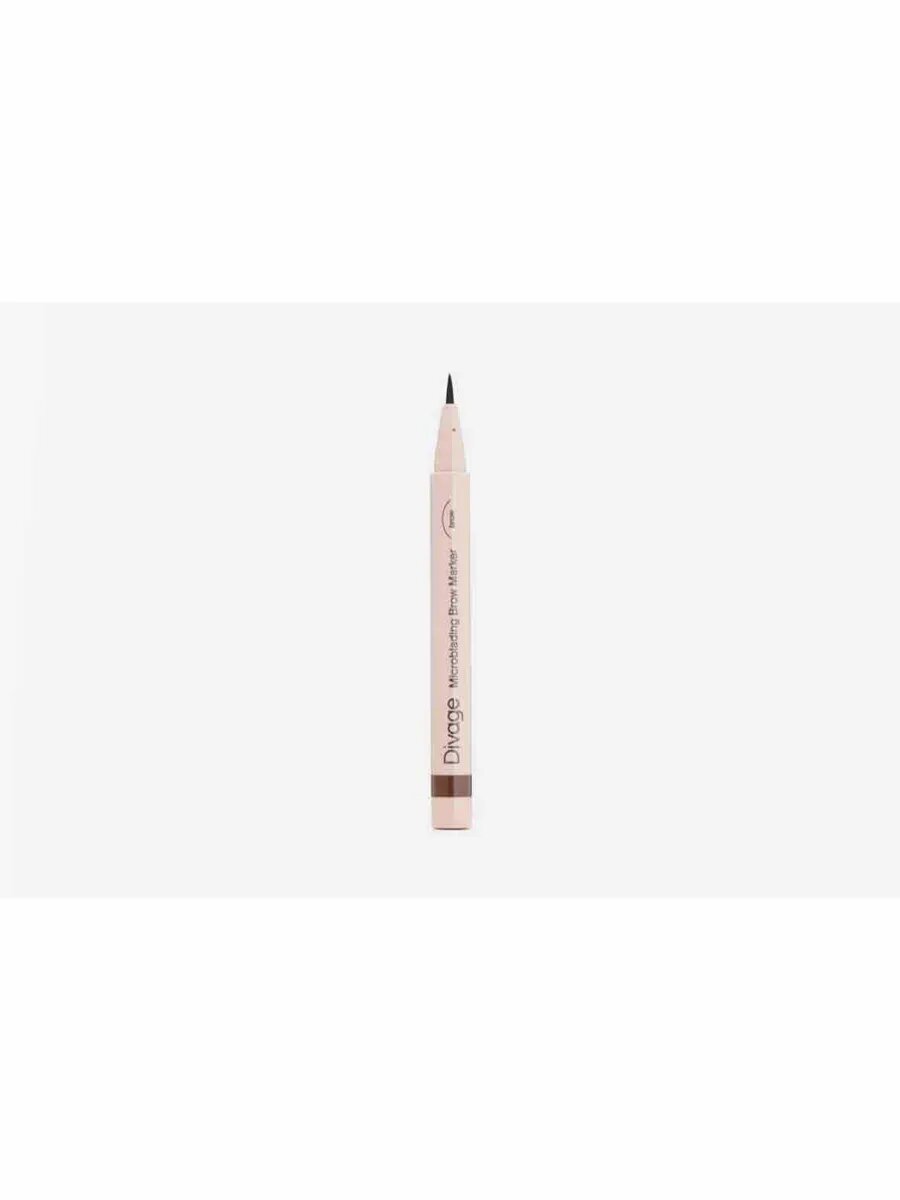 Маркер для бровей DIVAGE "Microblading" тон 03, стойкий, коричнево-серый