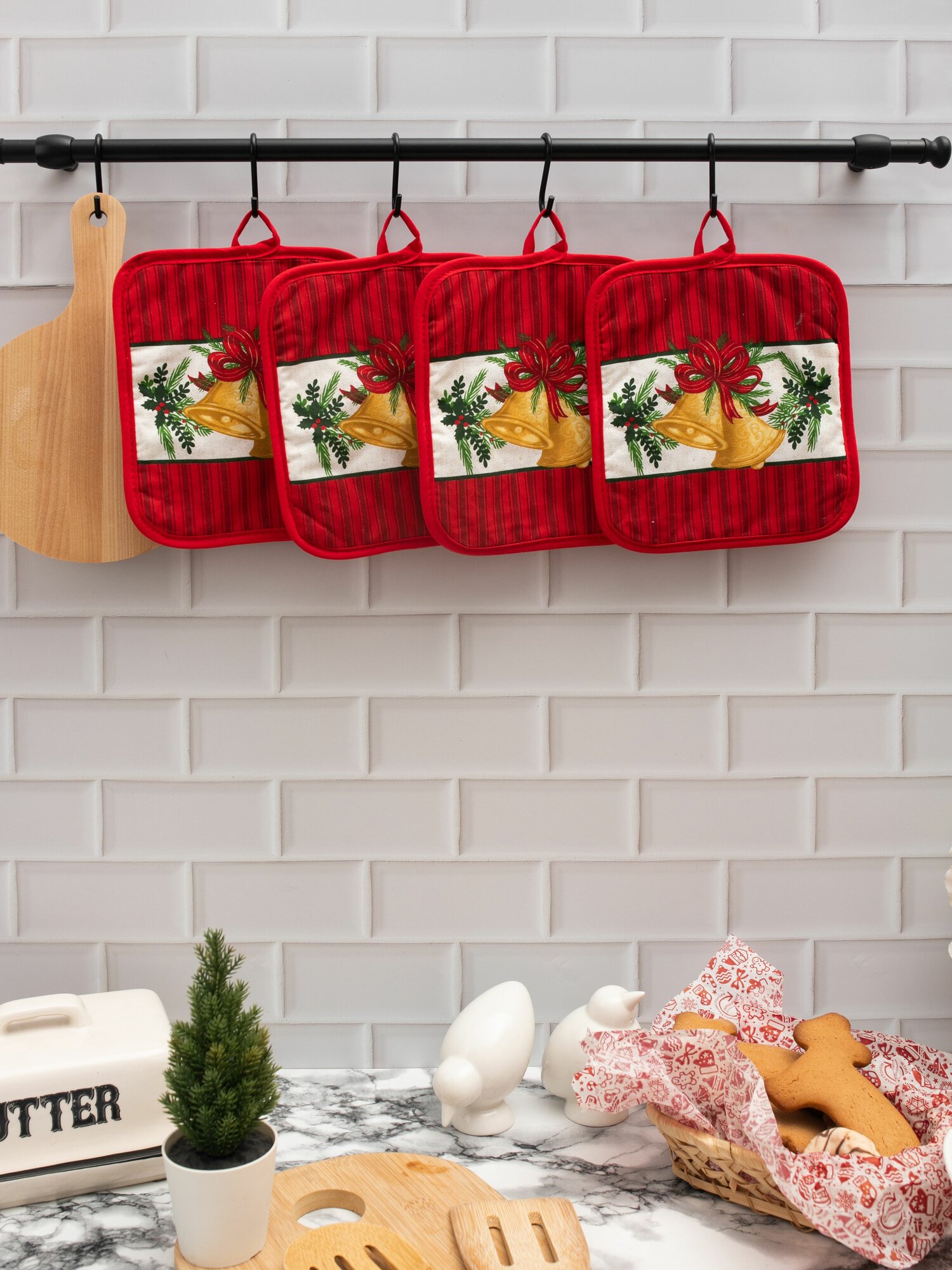 Набор прихваток кухонных Wellness 17 х 20см, 4 шт.