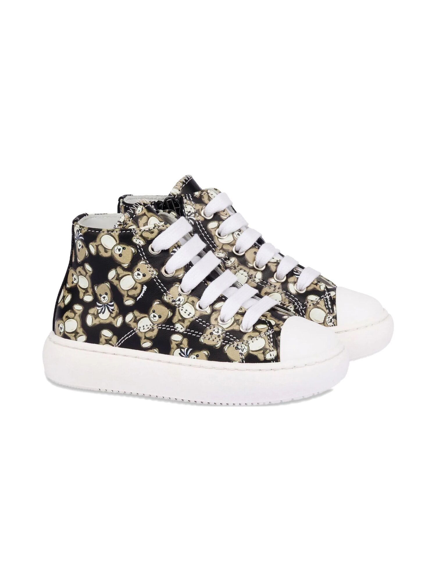 Кроссовки Bear-print high-top sneakers