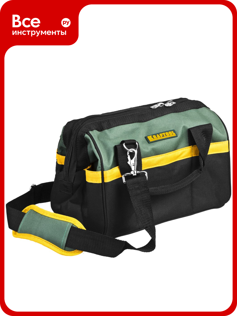 Сумка для инструмента Kraftool 20 карманов, 12" 38712-12, Вмещает большое количество инструментов